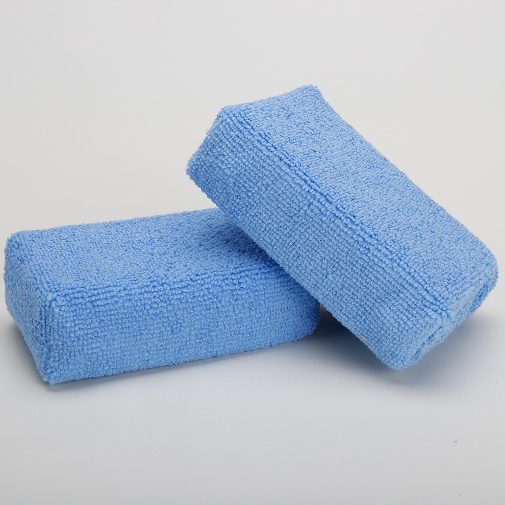 Microfiber Wax Applicator Blue 12pcs/pk - Ultra Clean Chemicals